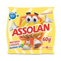 Lã de aço Assolan com 8 unid 60g - Assolan