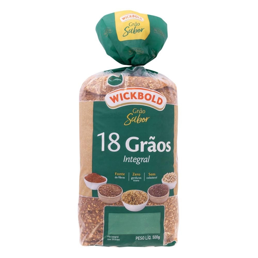 Pão de Forma Wickbold Integral 18 Grãos 500g - Wickbold