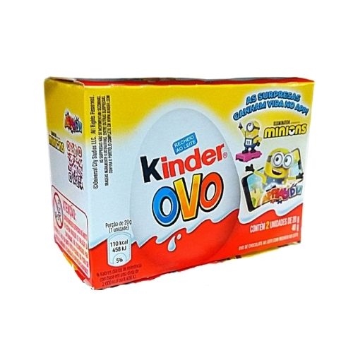 Kinder Ovo Minions Com 2unidades 40g - Kinder