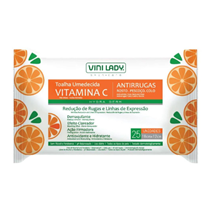 Lenços Umedecidos Hydra Derm Vitamina C Vini Lady 25 unidades - Vini Lady