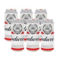 Cerveja Budweiser Lata 473ml com 6 Unidades - Budweiser