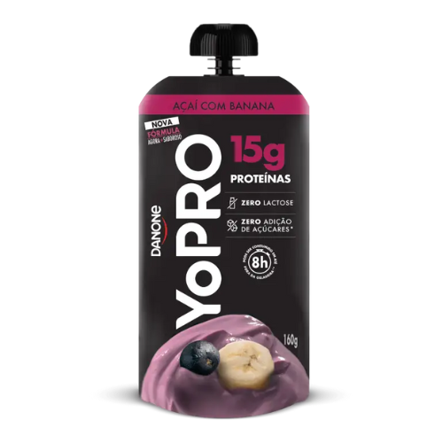Iogurte Yopro Pouch Açaí com Banana 160g - Danone