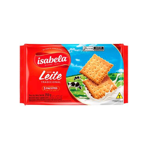 Biscoito sabor Leite Tradicional Isabela 350g - Isabela