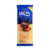 Chocolate Lacta Intense Nuts Amêndoas e Caramelo Salgado 85g - Lacta