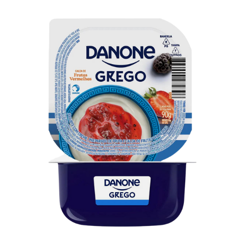 Iogurte Danone Grego Sabor Frutas Vermelhas 90g - Danone