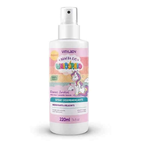 Spray Desembaraçante Vini Kids Magia do Unicórnio 220ml - Vini Lady