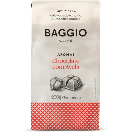 Baggio Café Café Torrado e Moído Aroma de Chocolate com Avelã 250g - Baggio