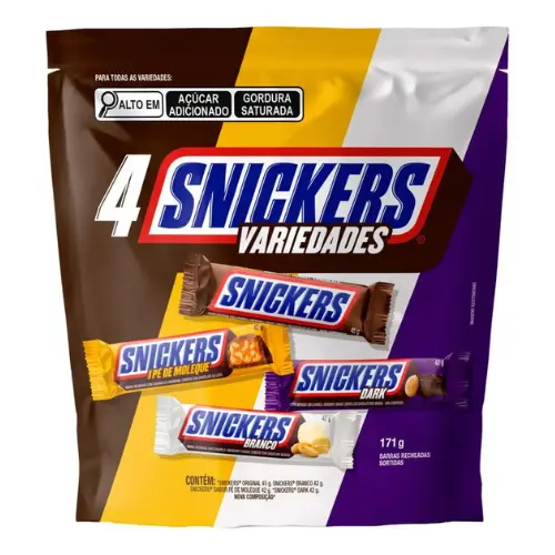 Snickers Variedades 171g - Snickers